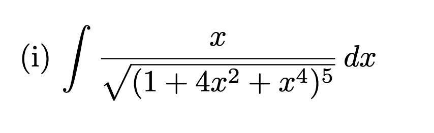 Solved I'm supposed to solve this integral using TRIG | Chegg.com