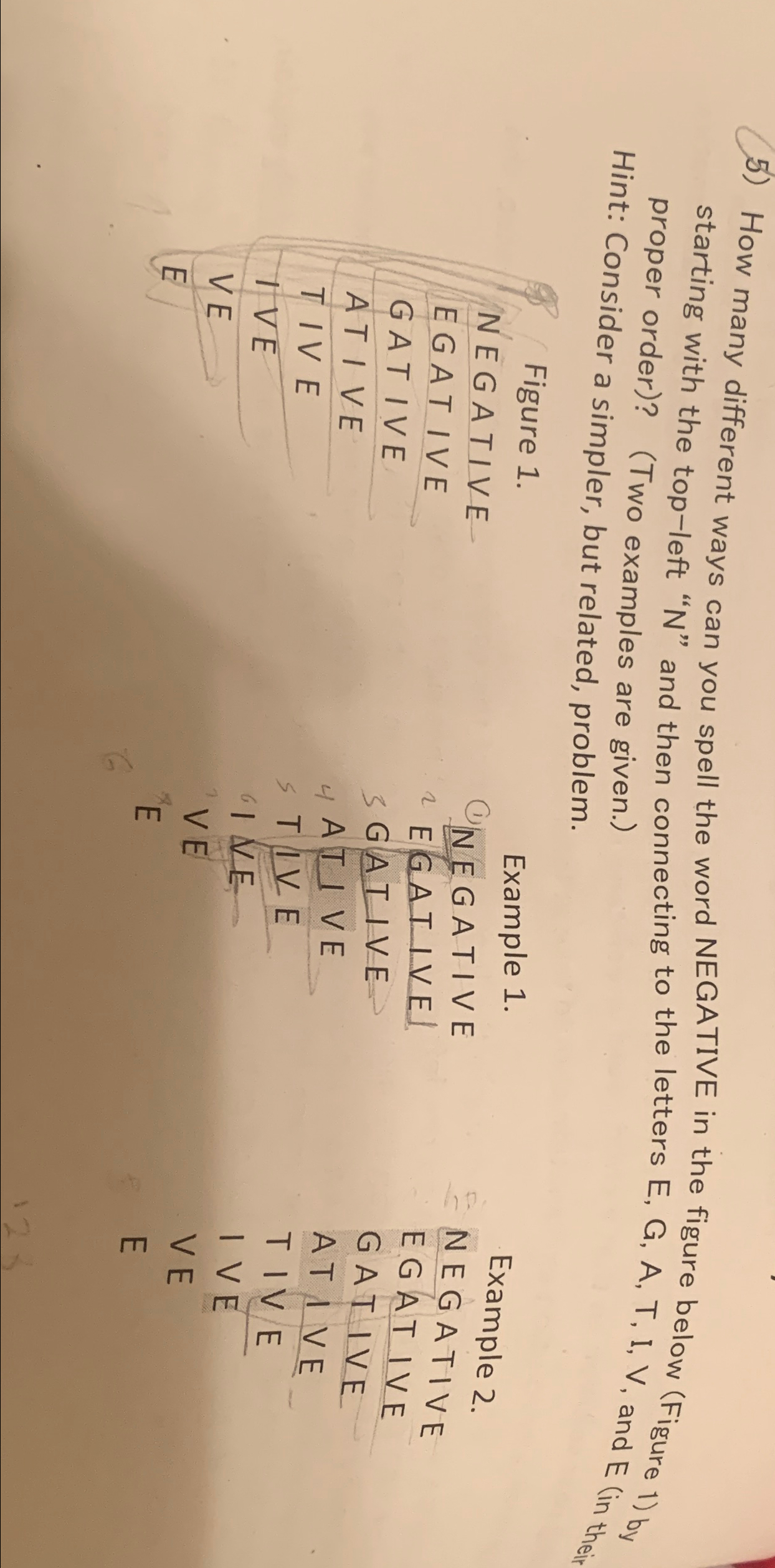 Solved How many different ways can you spell the word | Chegg.com