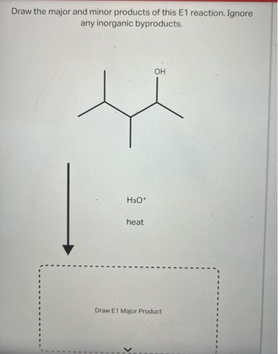 Solved Predict reagents needed to complete this E1 | Chegg.com