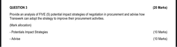 Solved Strategic Cost Management and Procurement | Chegg.com