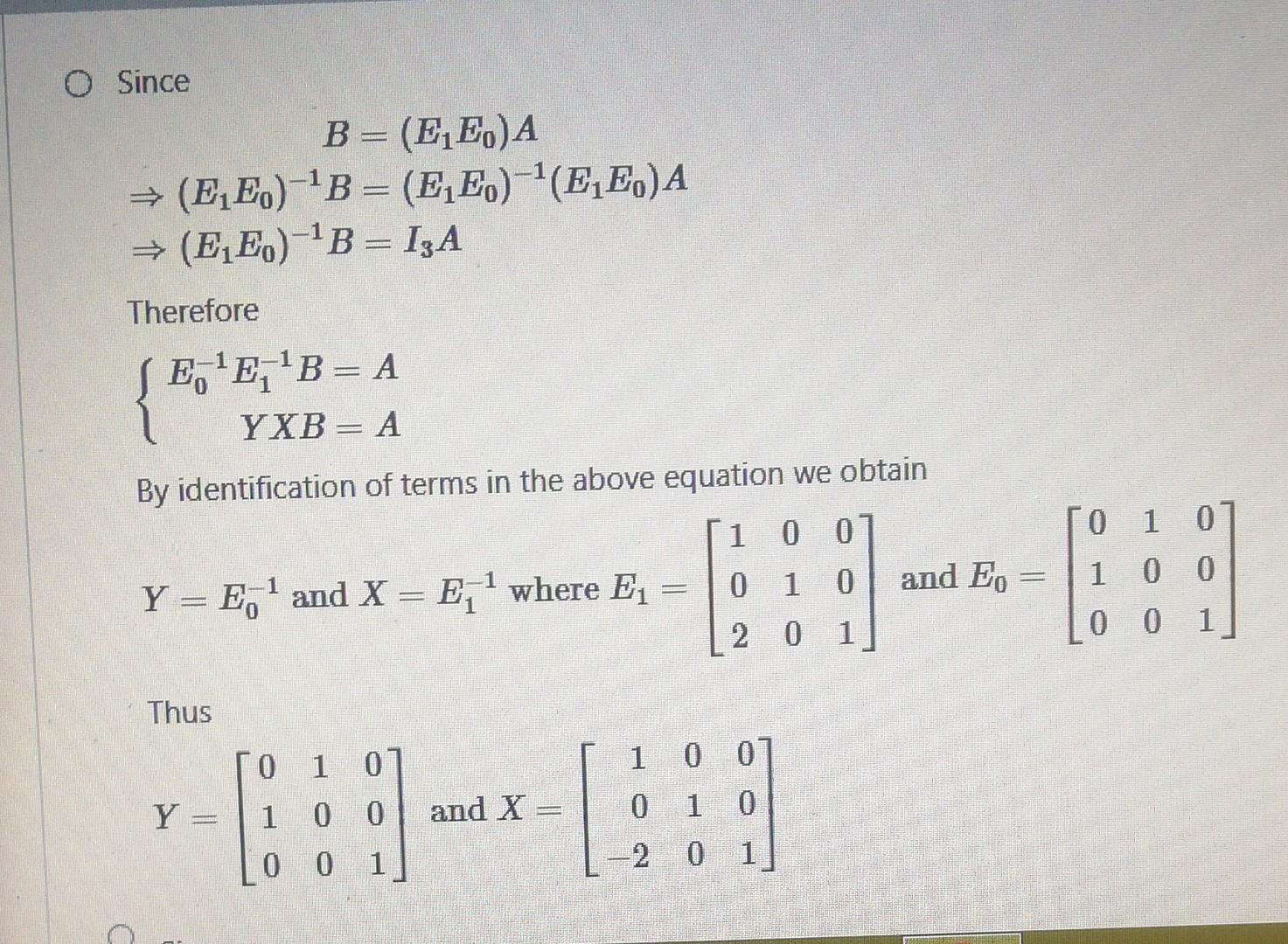 Solved We consider the matrices below. A=⎣⎡−238741115⎦⎤ and | Chegg.com