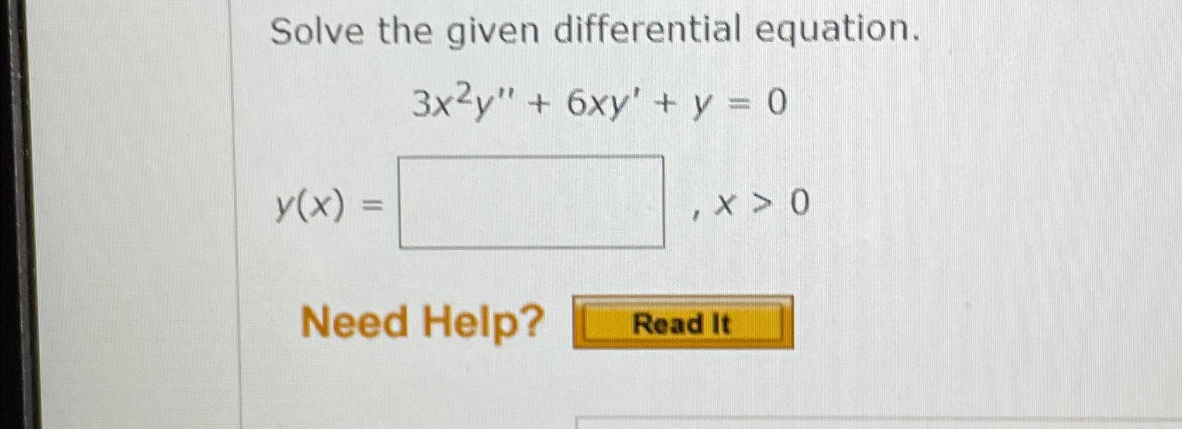 Solved Solve the given differential | Chegg.com