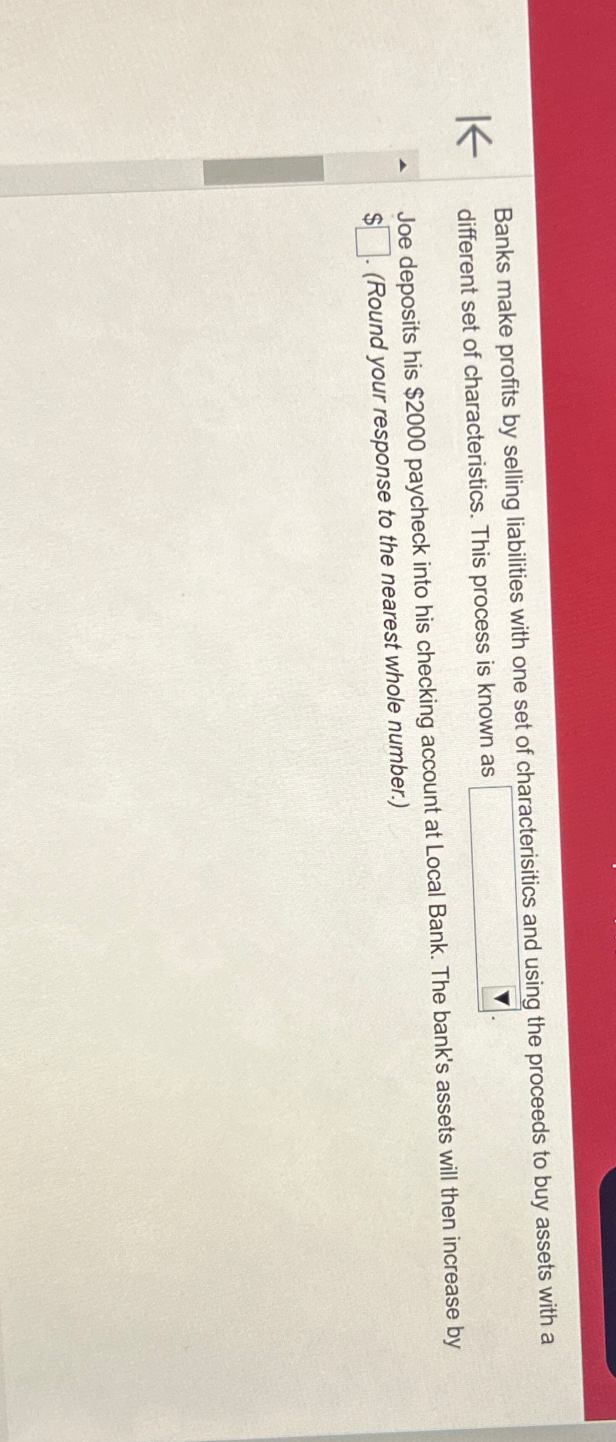 Solved Banks make profits by selling liabilities with one | Chegg.com