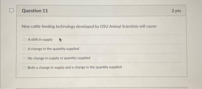 Solved New cattle feeding technology developed by OSU Animal | Chegg.com