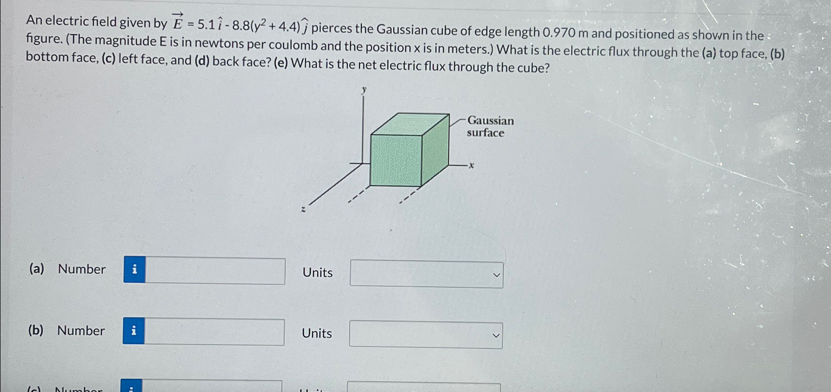 Solved An electric field given by | Chegg.com
