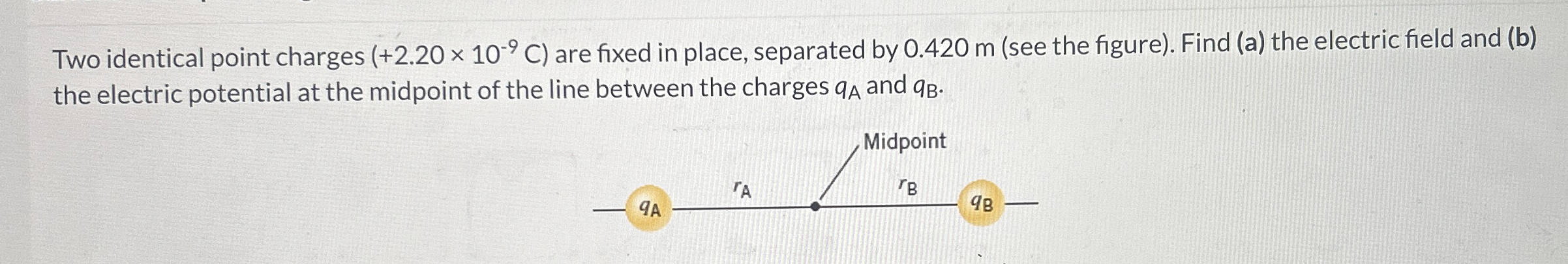 Solved Two identical point charges ) ﻿are fixed in place, | Chegg.com