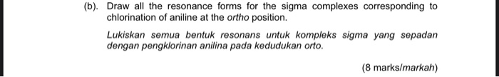 Solved (b). Draw all the resonance forms for the sigma | Chegg.com