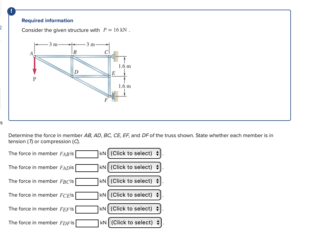 Solved Required informationConsider the given structure with | Chegg.com