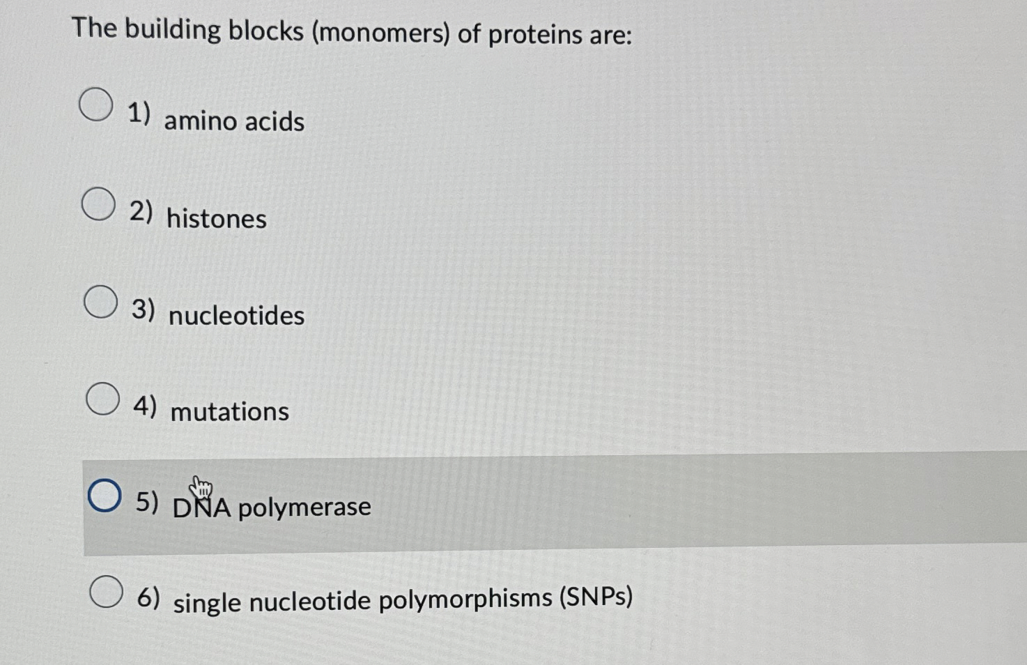 Solved The building blocks (monomers) ﻿of proteins are:amino | Chegg.com