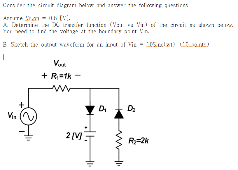 Solved Consider the circuit diagram below and answer the | Chegg.com