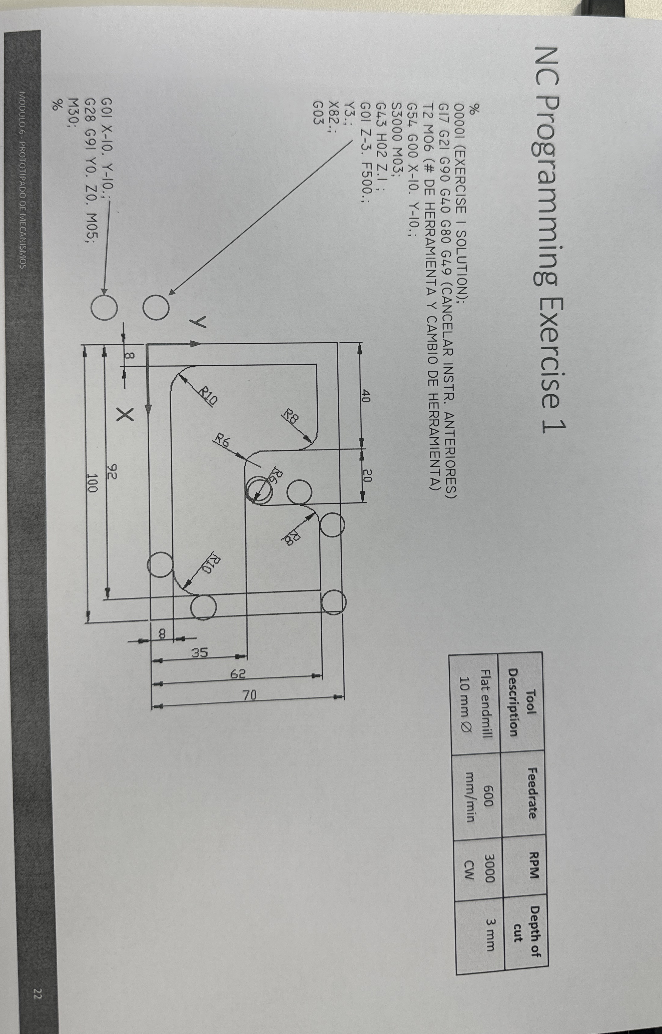 Solved NC Programming Exercise 1%00001 (EXERCISE I | Chegg.com