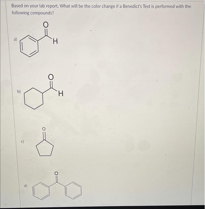 Solved Based on your lab report, What will be the color | Chegg.com