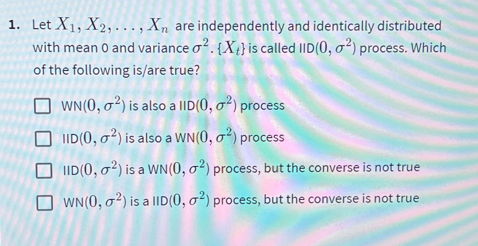 Solved Let x1,x2,dots,xn ﻿are independently and identically | Chegg.com