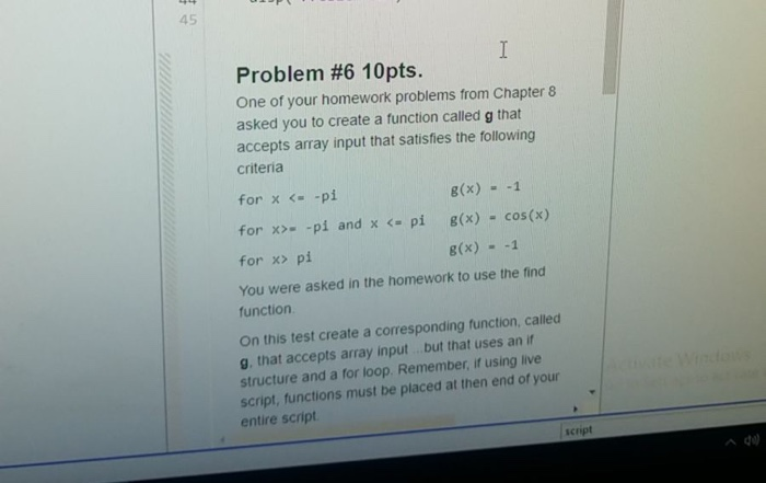 1 Problem #6 10pts. One of your homework problems | Chegg.com
