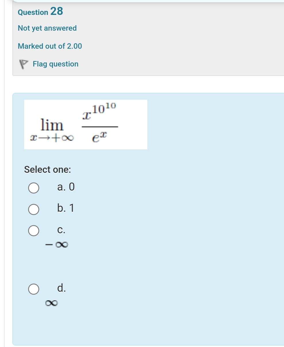 Solved Question 28Not yet answeredMarked out of 2.00Flag | Chegg.com Solved Question 28Not yet answeredMarked out of 2.00Flag | Chegg.com