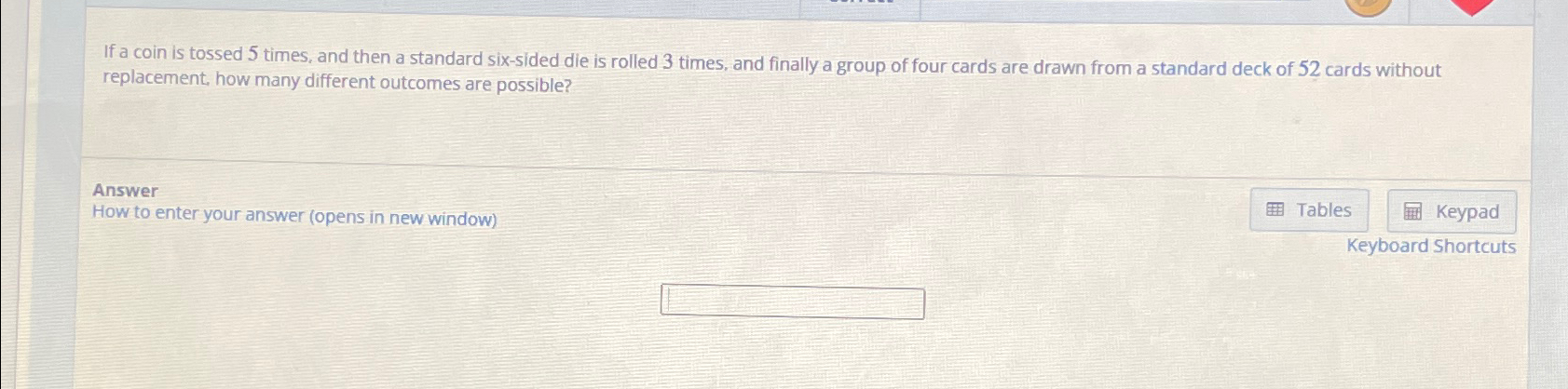 Solved If a coin is tossed 5 ﻿times, and then a standard | Chegg.com