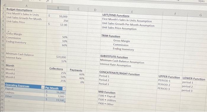 Solved help with 3&4 pls with the excel formulas! | Chegg.com