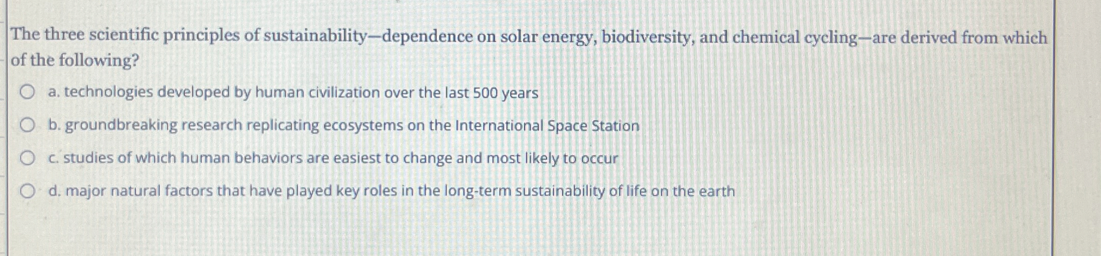 The three scientific principles of | Chegg.com