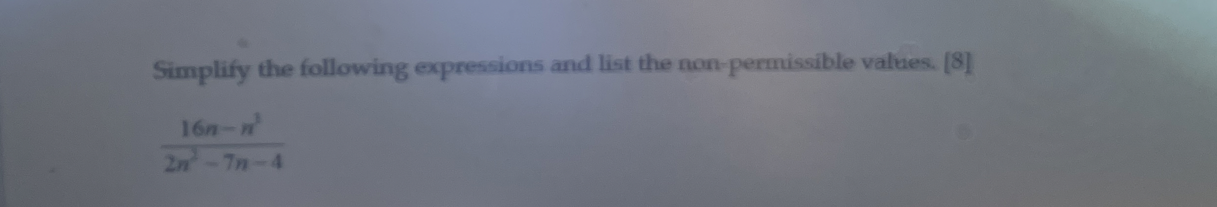 Solved Simplify the following expressions and list the | Chegg.com
