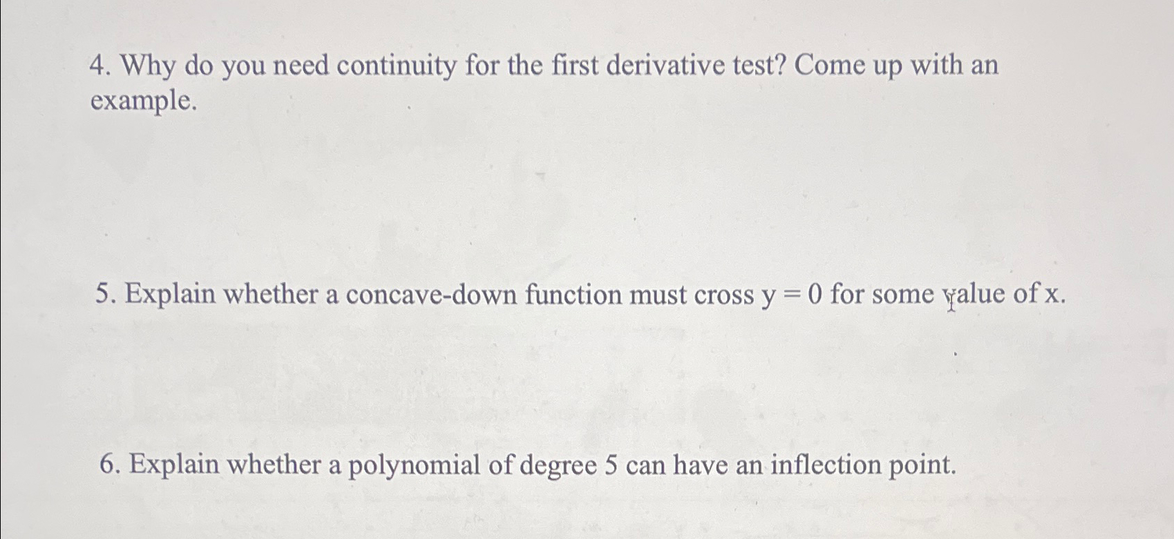 Solved Why do you need continuity for the first derivative | Chegg.com