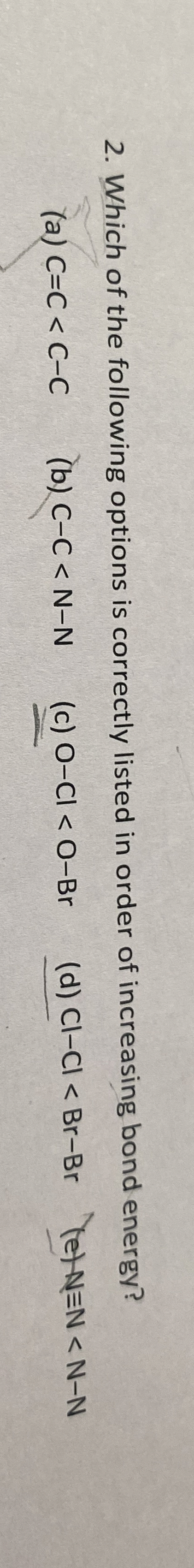 Solved Which of the following options is correctly listed in | Chegg.com