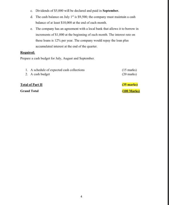 Solved Version 5 The data below pertains to the third | Chegg.com