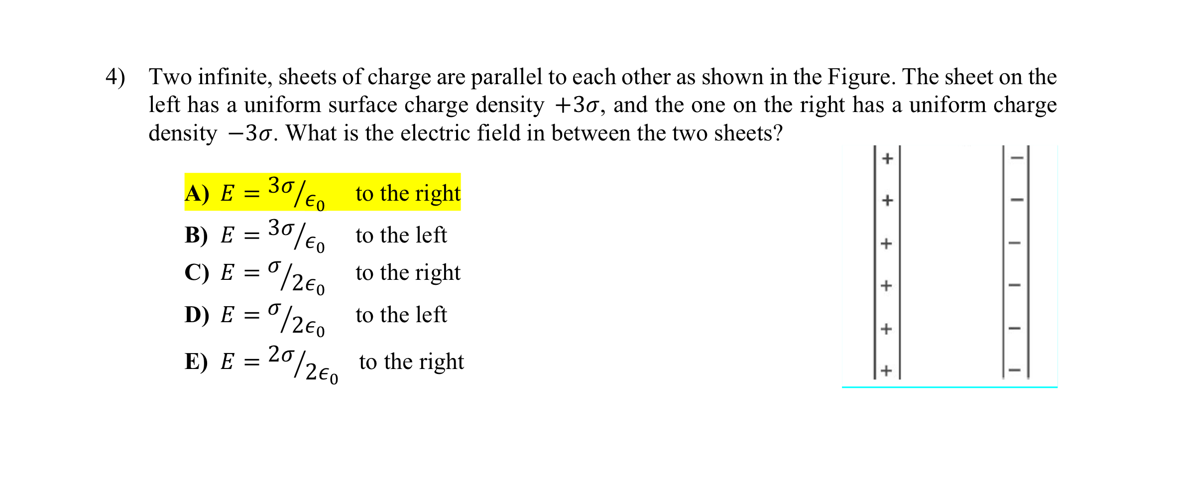 Solved Two infinite, sheets of charge are parallel to each | Chegg.com