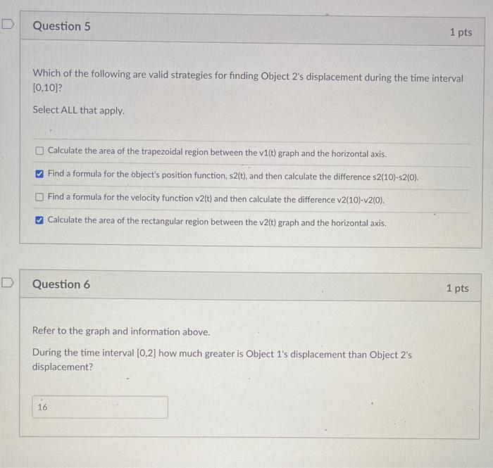 Solved Two objects move forward along a straight track, for | Chegg.com