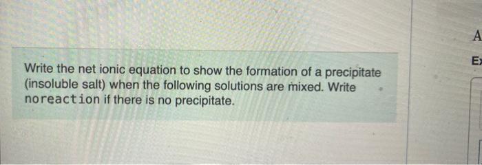 Solved AgNO3(aq) and NaF(aq) Express your answer as a | Chegg.com