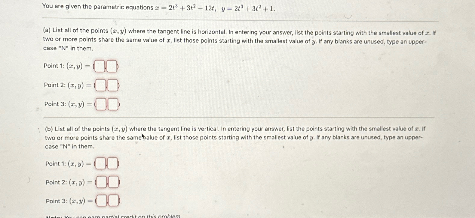 Solved You are given the parametric equations | Chegg.com
