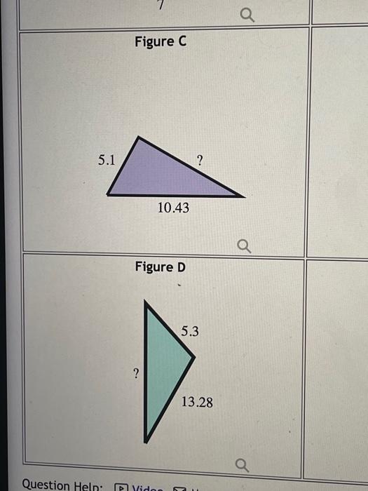 Solved Use the diagrams to find the missing sides of the | Chegg.com