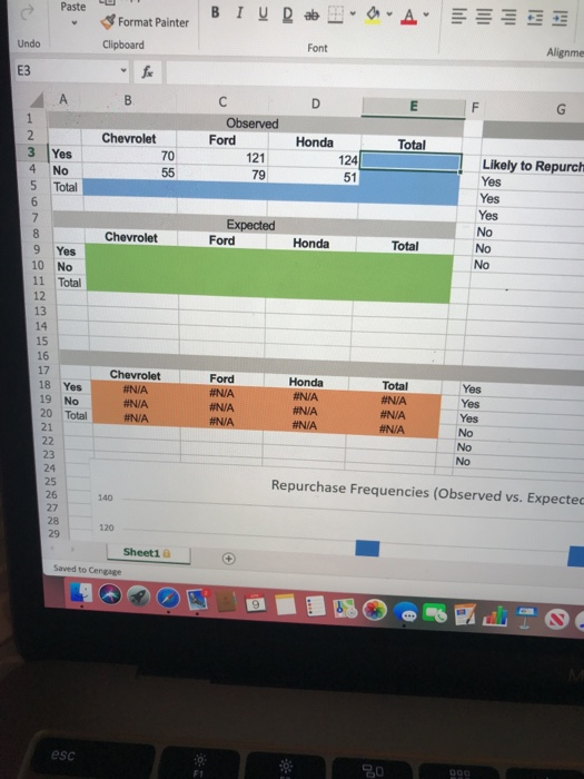 Solved 0 X Excel Structured Activity Testing Equality Of 9678
