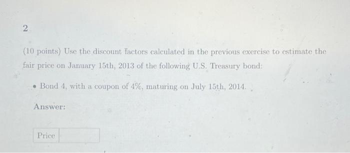 Solved (30 points) Assume the following list of prices | Chegg.com