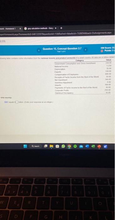 Solved ahis cosieryQuestion 15, Concept Question 2.7 Part 1 | Chegg.com