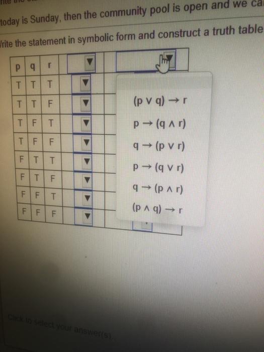 Solved Construct a truth table for the statement (pvq) q. | Chegg.com