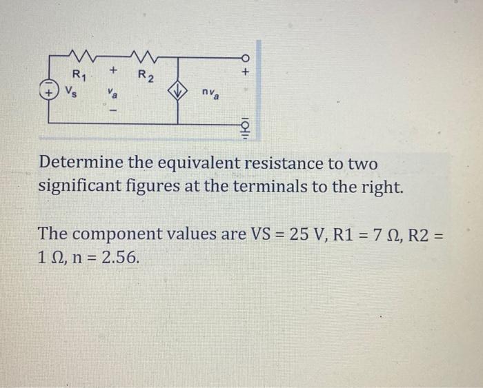 Solved AM R1 + + R2 + 2. Vs nya 1101 : Determine the | Chegg.com