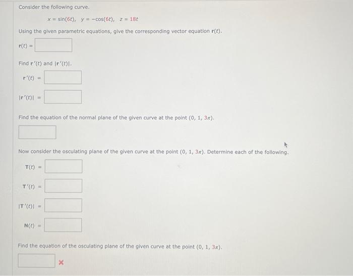 Consider the following curve. | Chegg.com