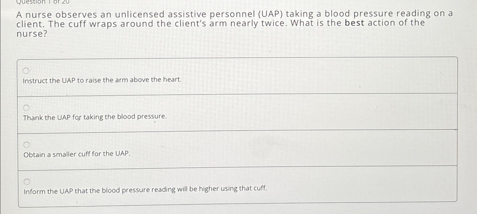 Solved A nurse observes an unlicensed assistive personnel | Chegg.com