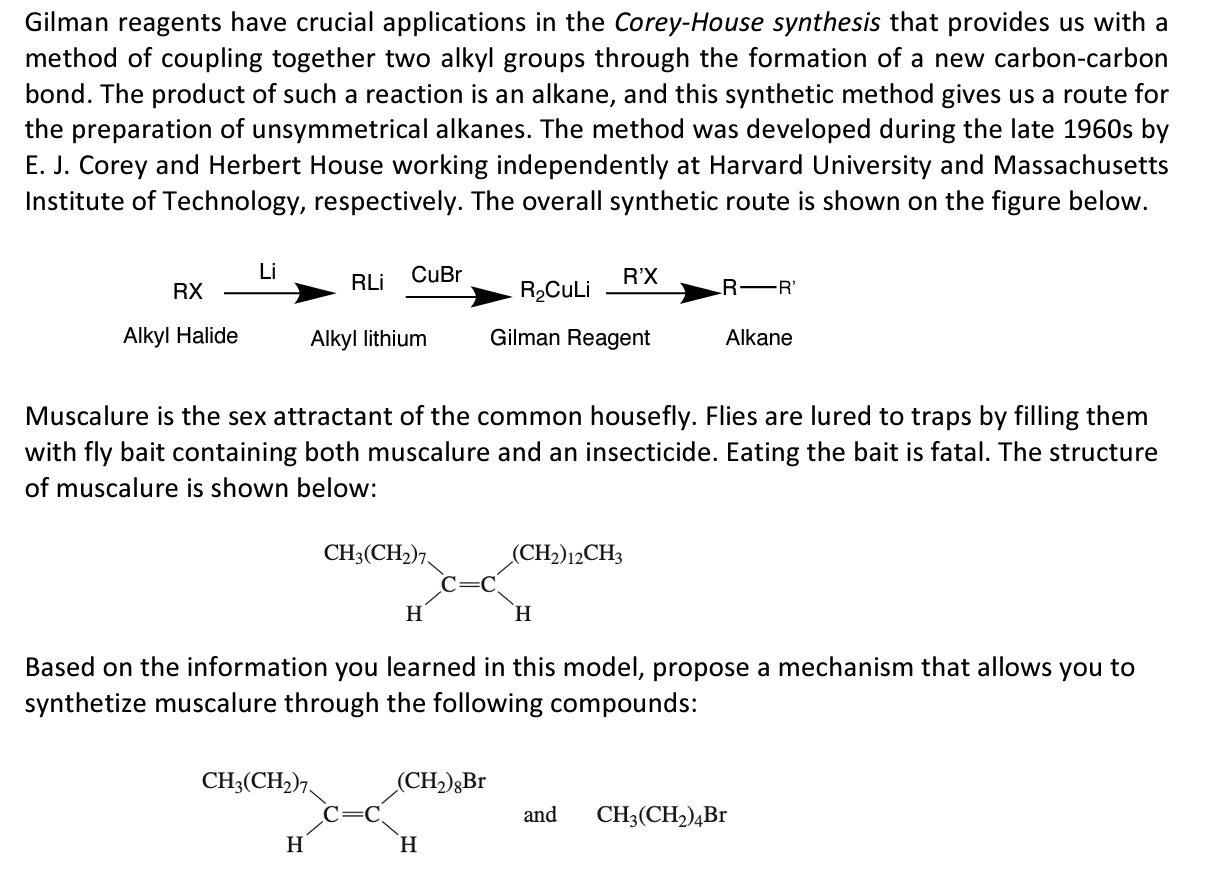Solved USE THE SAME MECHANISM, GILMAN ﻿Gilman reagents | Chegg.com