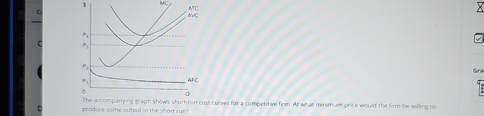 Solved aThe accompanying graph shows short-run cost curves | Chegg.com