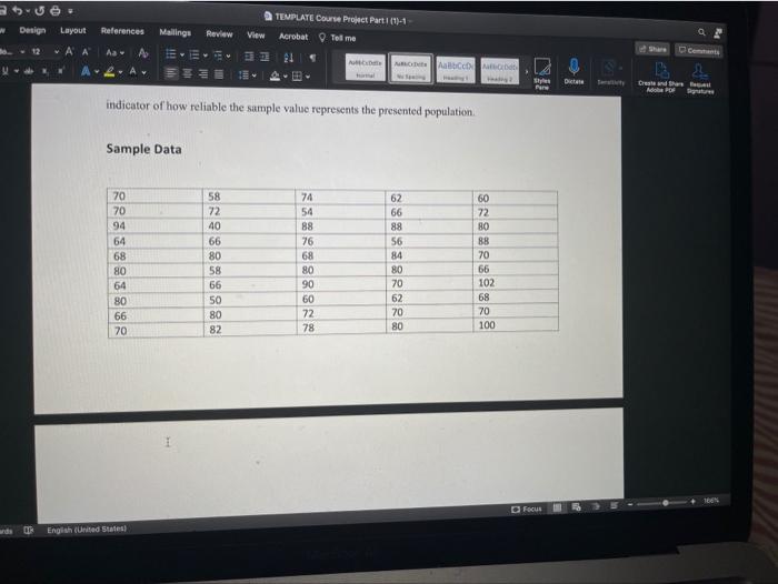 Solved 30. TEMPLATE Course Project Part (1)-1 Design Layout | Chegg.com