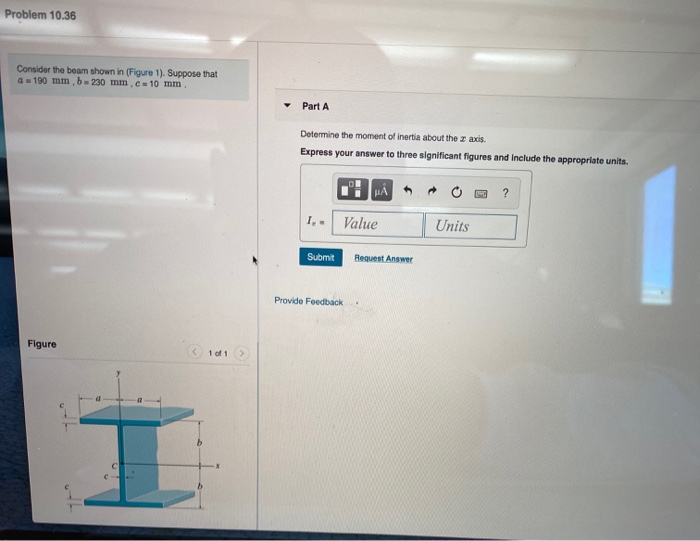 Solved Problem 10.36 Consider the beam shown in (Figure 1). | Chegg.com