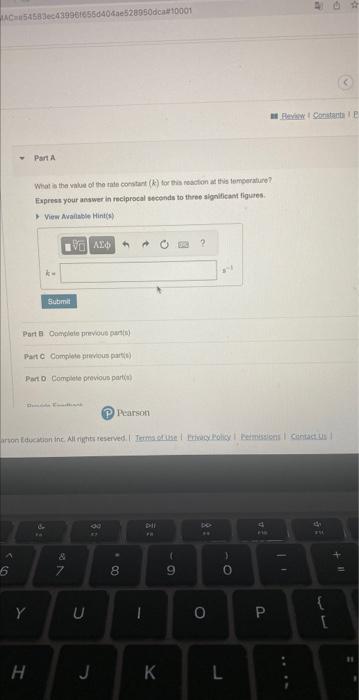 MISSED THIS? Watch KCV: The integrated Rate Law. IWE: | Chegg.com