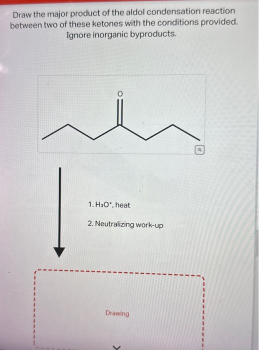 Solved Draw the major product of the aldol condensation | Chegg.com