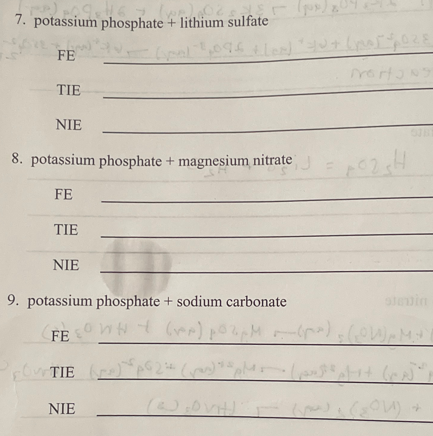 Solved potassium phosphate + lithium sulfateFFTNIEpotassium | Chegg.com Solved potassium phosphate + lithium sulfateFFTNIEpotassium | Chegg.com