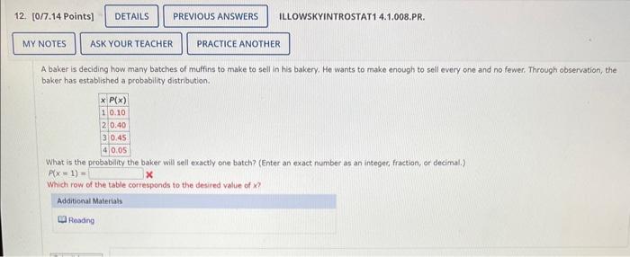 Solved Javier volunteers in community events each month. He | Chegg.com