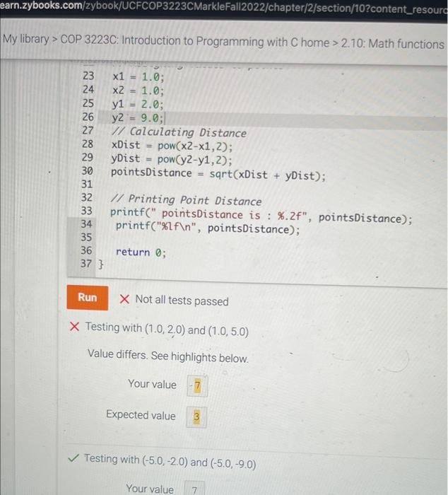 My library > COP 3223C: Introduction to Programming | Chegg.com