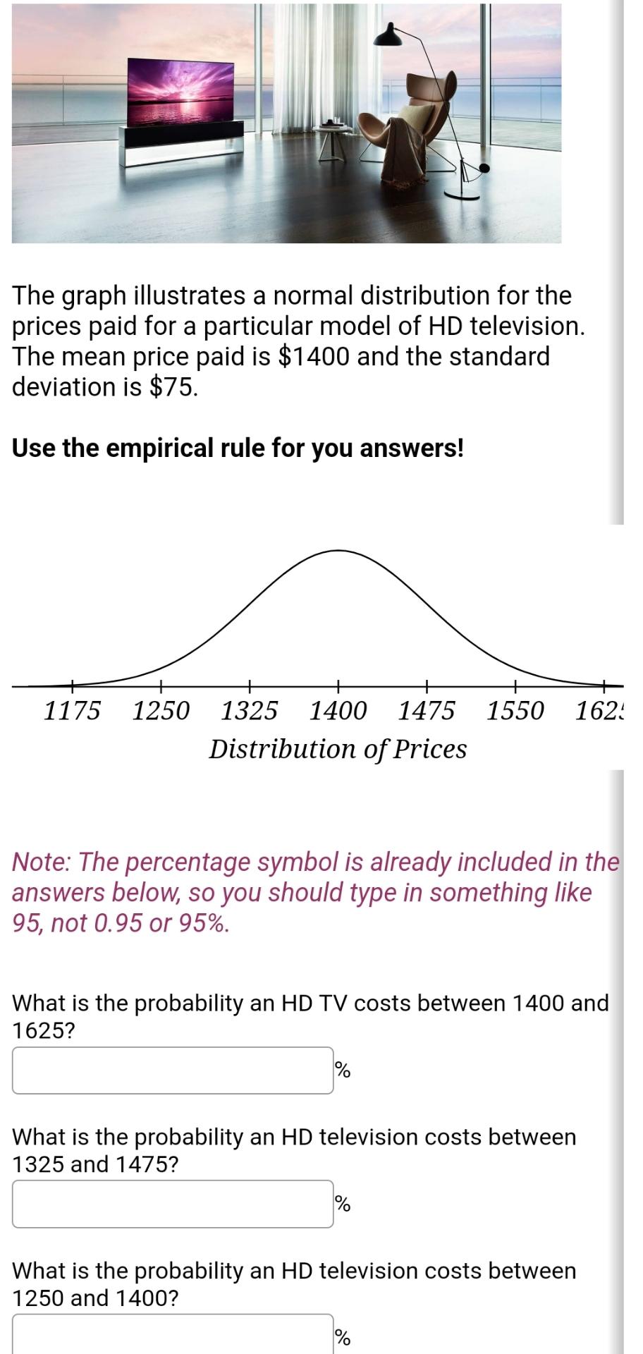 Solved The graph illustrates a normal distribution for the | Chegg.com