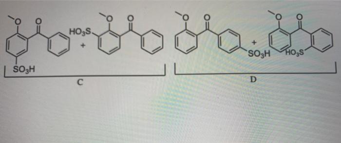 Solved H2SO/SO; SOZH HO3S SOZH A B SO3H SOZH E ఆంతంరాయడం | Chegg.com