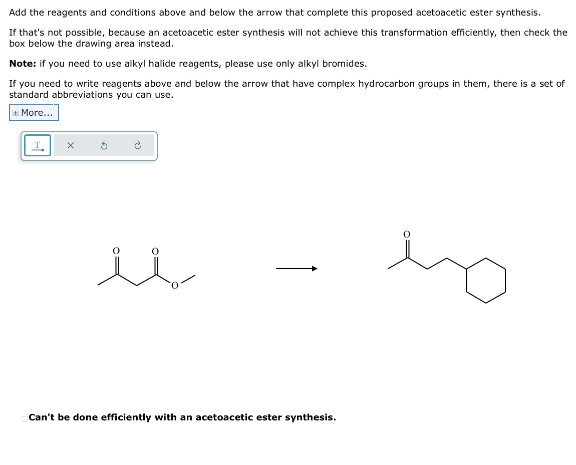 Solved Add the reagents and conditions above and below the | Chegg.com